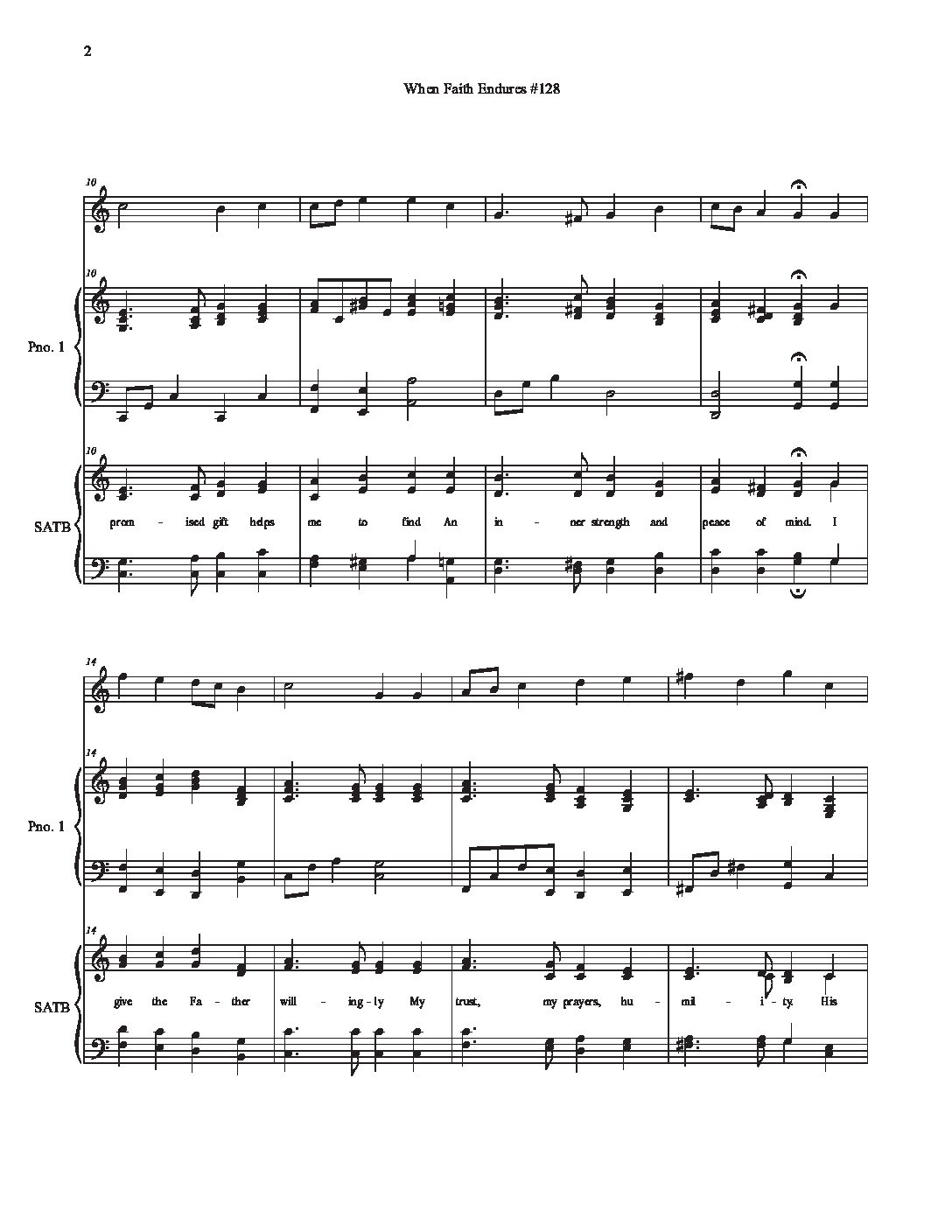 When Faith Endures - BUNDLE | Hamilton and Son Music