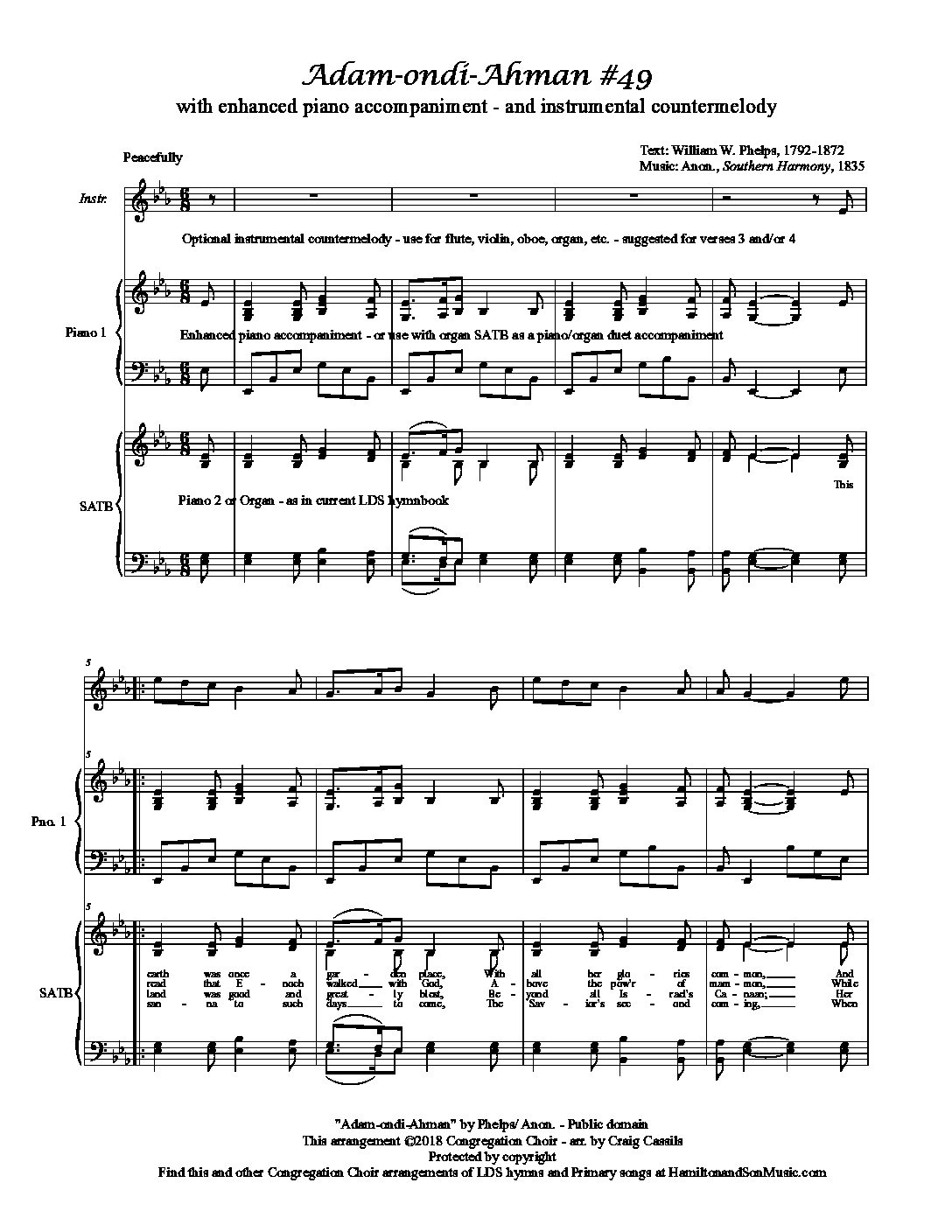 Adam-ondi-Ahman #49 - BUNDLE | Hamilton and Son Music