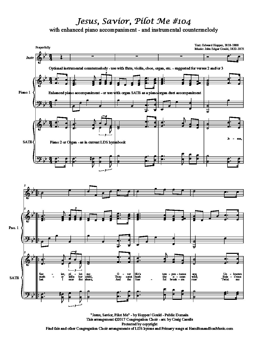 Jesus, Savior, Pilot Me #104 - BUNDLE | Hamilton and Son Music