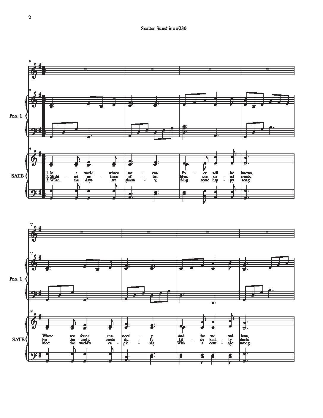 Scatter Sunshine #230 - BUNDLE | Hamilton and Son Music